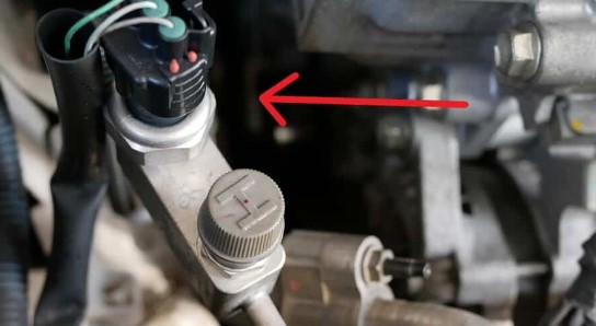 Where is Chevy Ac Compressor High Pressure Switch Location?